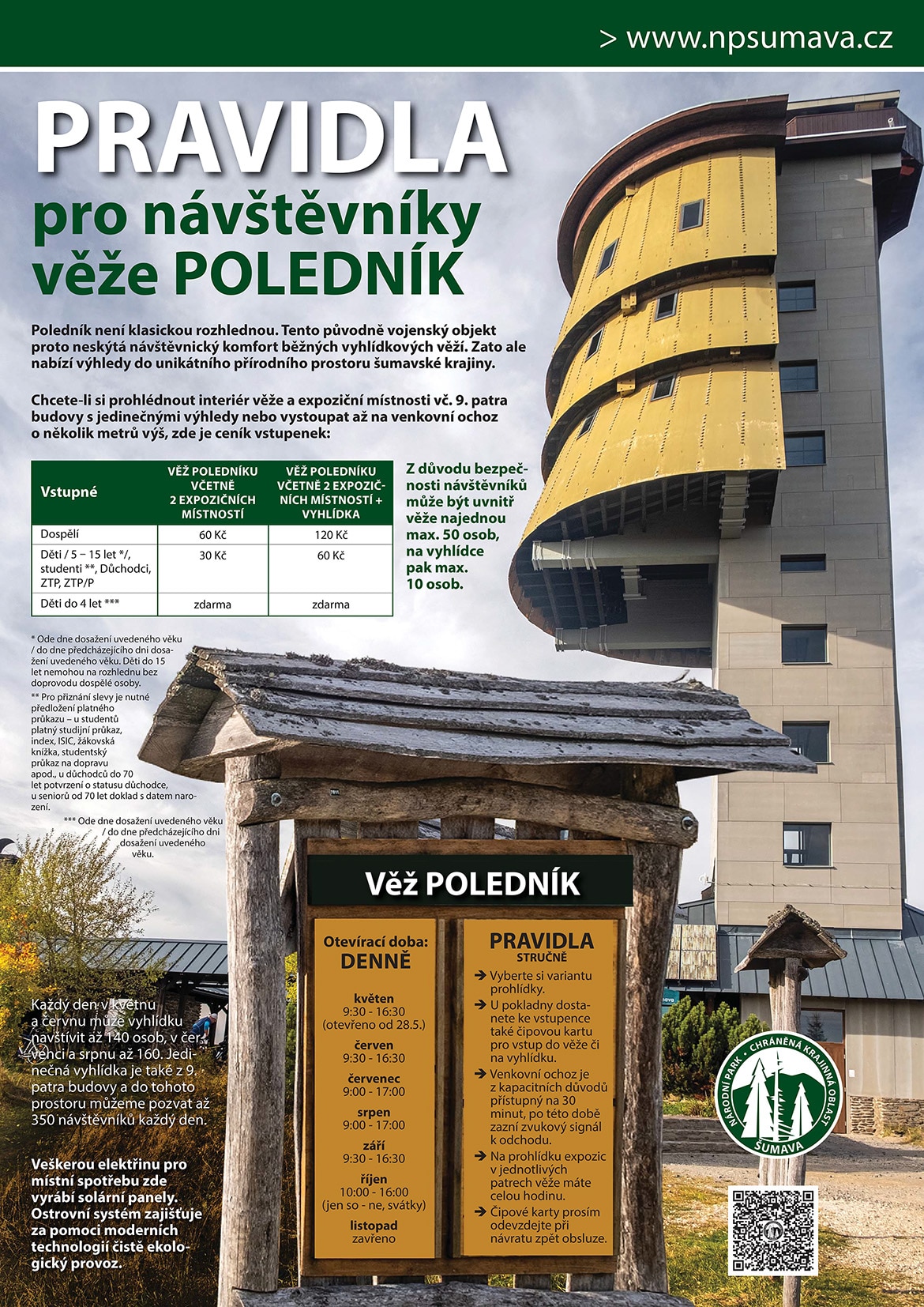 Informace k návštěvě Poledníku | Národní park Šumava